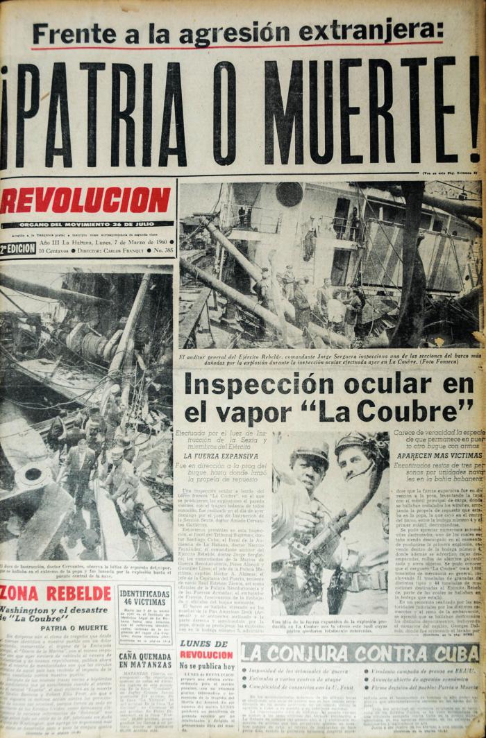 Recuerda Cuba atentado al buque La Coubre - Radio Reloj, emisora cubana ...