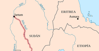 James Bruce descubre lo que él cree que son las fuentes del río Nilo ...